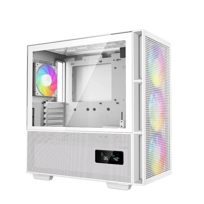 CASE (เคส) Deepcool CH560 Digital WHITE ARGB 140mm E-ATX Case Computer ...