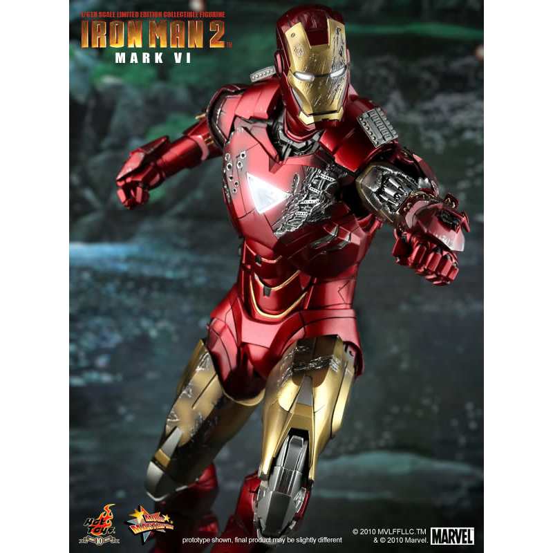 ( พร้อมส่ง ) HOT TOYS - IRON MAN MK6 PLASTIC VERSION - MMS132 - IRON ...