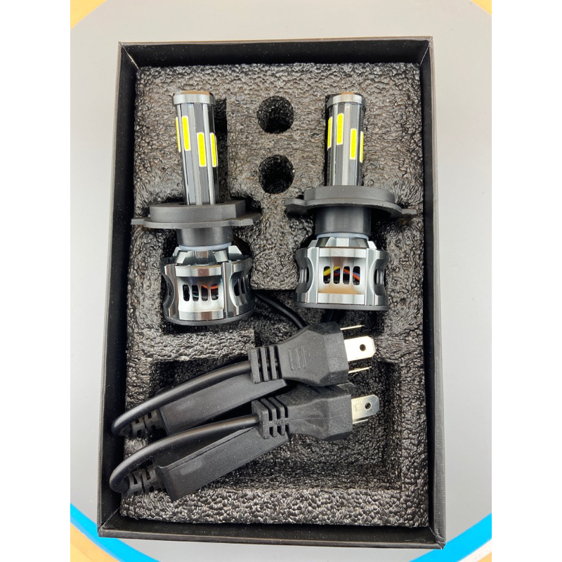 1คู่ ไฟหน้ารถยนต์ D8 LED สีขาว 6500K 18000LM 120W สำหรับไฟหน้า+ไฟตัดหมอก ทุกรุ่น H1/ H3 / H4 ...