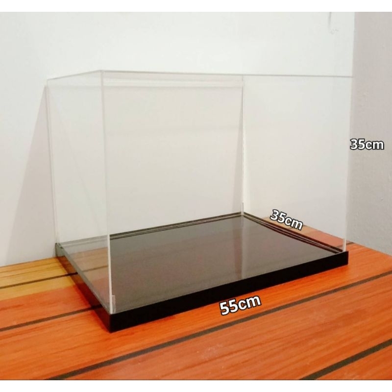 กล่องครอบโมเดล55cm×35cm×35cm ฐานดำ หนา3มิล | Shopee Thailand
