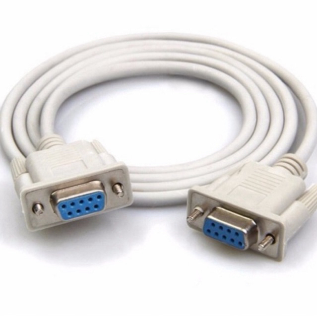 ซีเรียล RS232 DB9 cross FF Serial 9พิน แบบเมีย เมีย 2ด้านเป็นสายแบบครอส ...