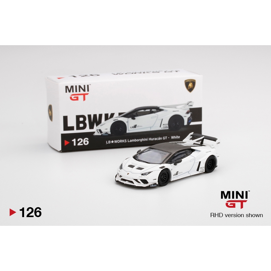 LB WORKS Lamborghini Huracán GT White RHD MINI GT 1/64 | Shopee Thailand