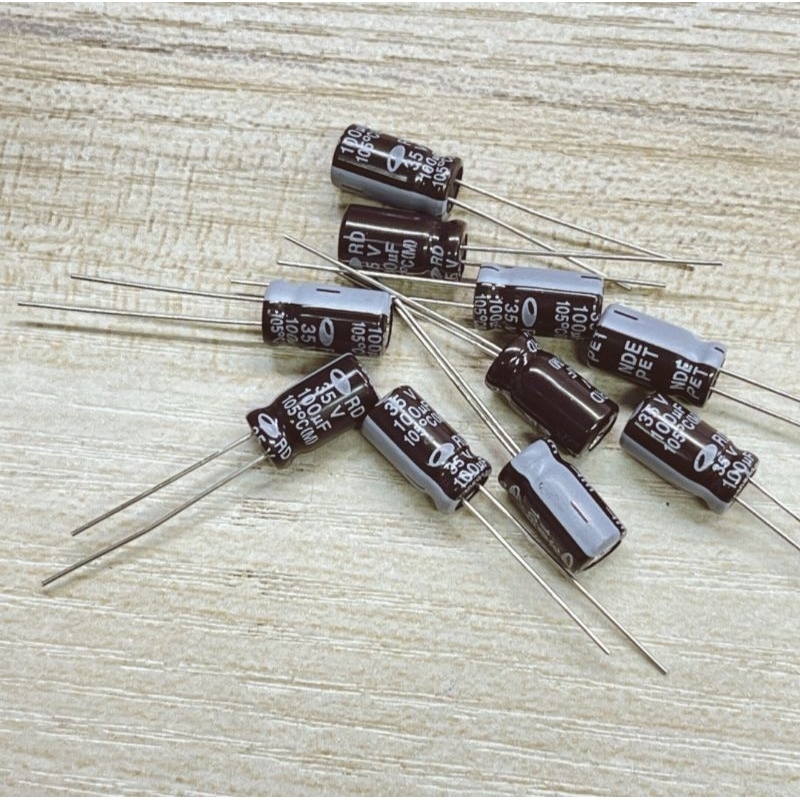 (จำนวน 20 ตัว) Capacitor ยี่ห้อ Samwha ของแท้ ค่า 100uF 35V | Shopee ...