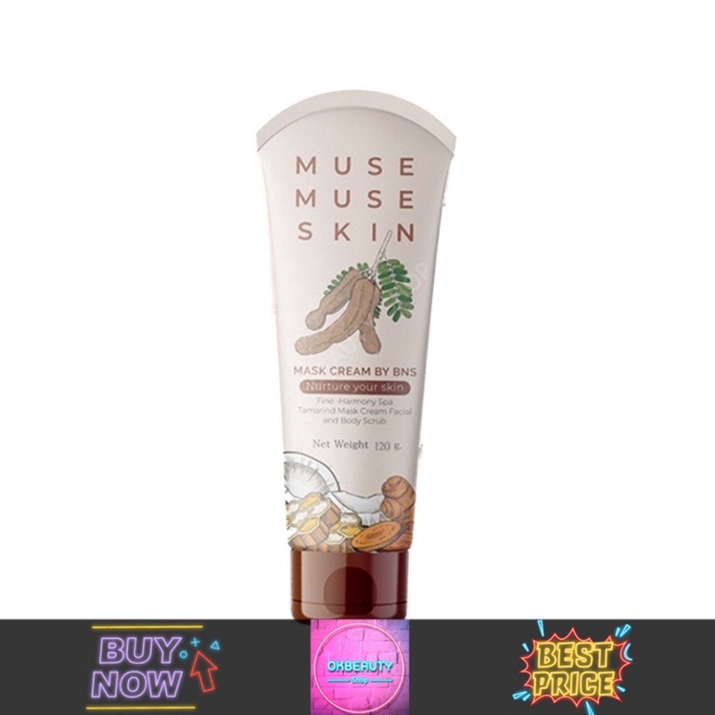 Muse Muse Skin Mask Cream Spa มิวส์ มิวส์ สกิน มาส์ก ครีม สปา (100g ...