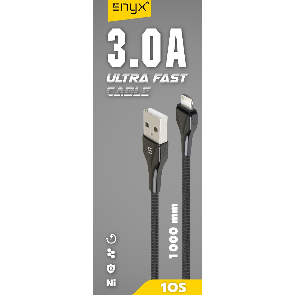 ENYX สายชาร์จ รุ่น EC-08 Fast Charge 3.0 ชาร์จเร็ว Type-C / Micro / L ...