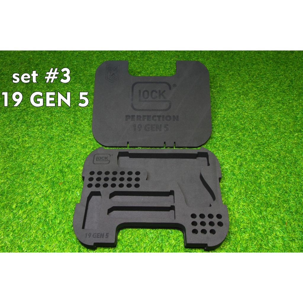 GLOCK 19 GLOCK 26 และ SIG SAUER P365 โฟม EVA ตัดเข้ารูปกล่องเดิม ...