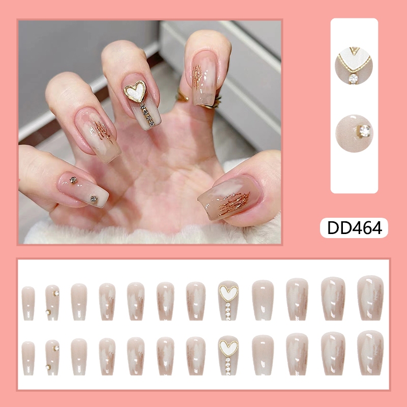 เล็บปลอม[R781]เล็บปลอมสำเร็จรูป เล็บปลอมยาว กันน้ำ ทำเล็บแฟชั่น หลาก ...