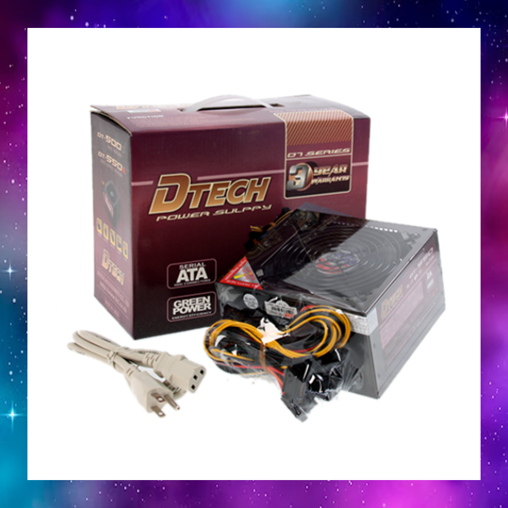 POWER SUPPLY (อุปกรณ์จ่ายไฟ) DTECH DT-550 550W FULL ใช้งานปกติ | Shopee Thailand
