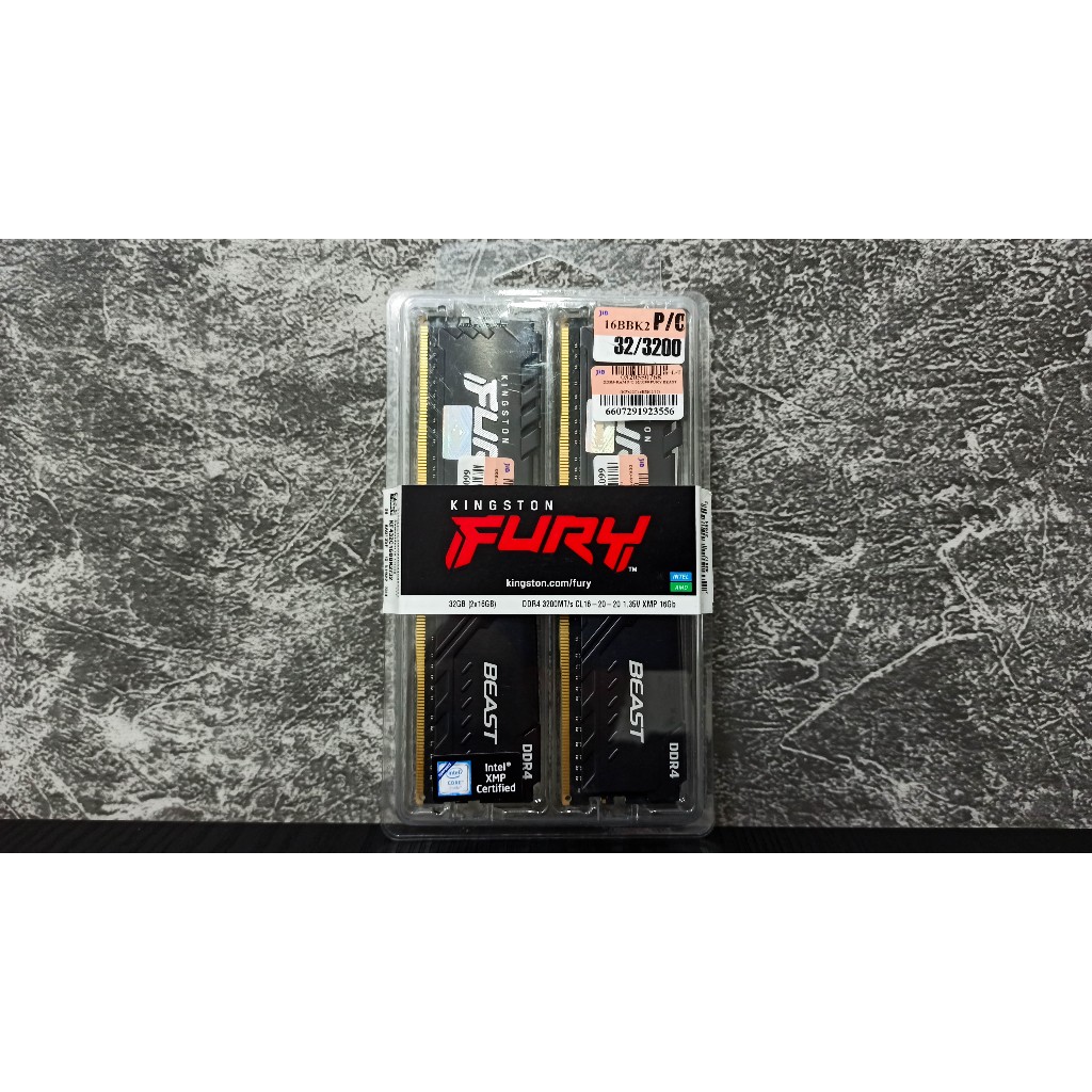 KINGSTON FURY BEAST RAM DDR4 (3200) 32GB (16GBX2) สินค้ามือสอง กล่องครบ ประกัน JIB L-T | Shopee ...