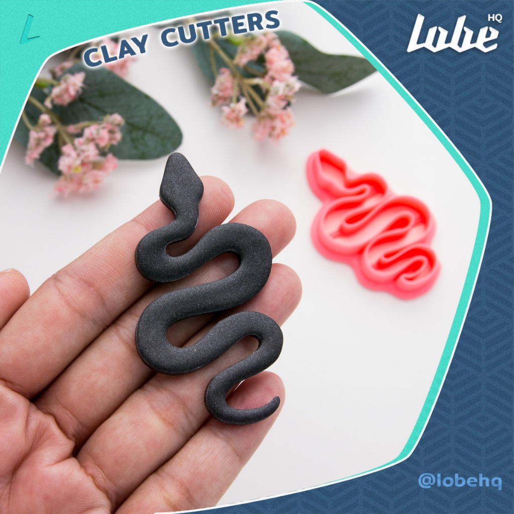 Lobehq Snake Shape A Polymer Clay Cutter/ แม่พิมพ์กดดินโพลิเมอร์รูปทรง ...