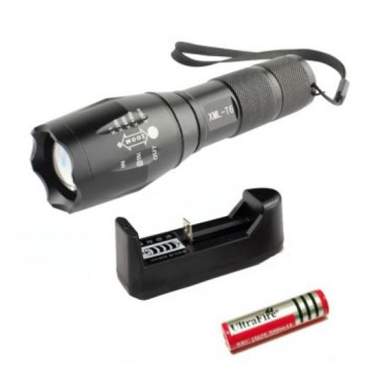 Turbo Light Ultrafire 2200Lm CREE XML T6 LED Zoomable Flashlight Torch 5 Modes เทอร์โบ ไลท์ ไฟ ...