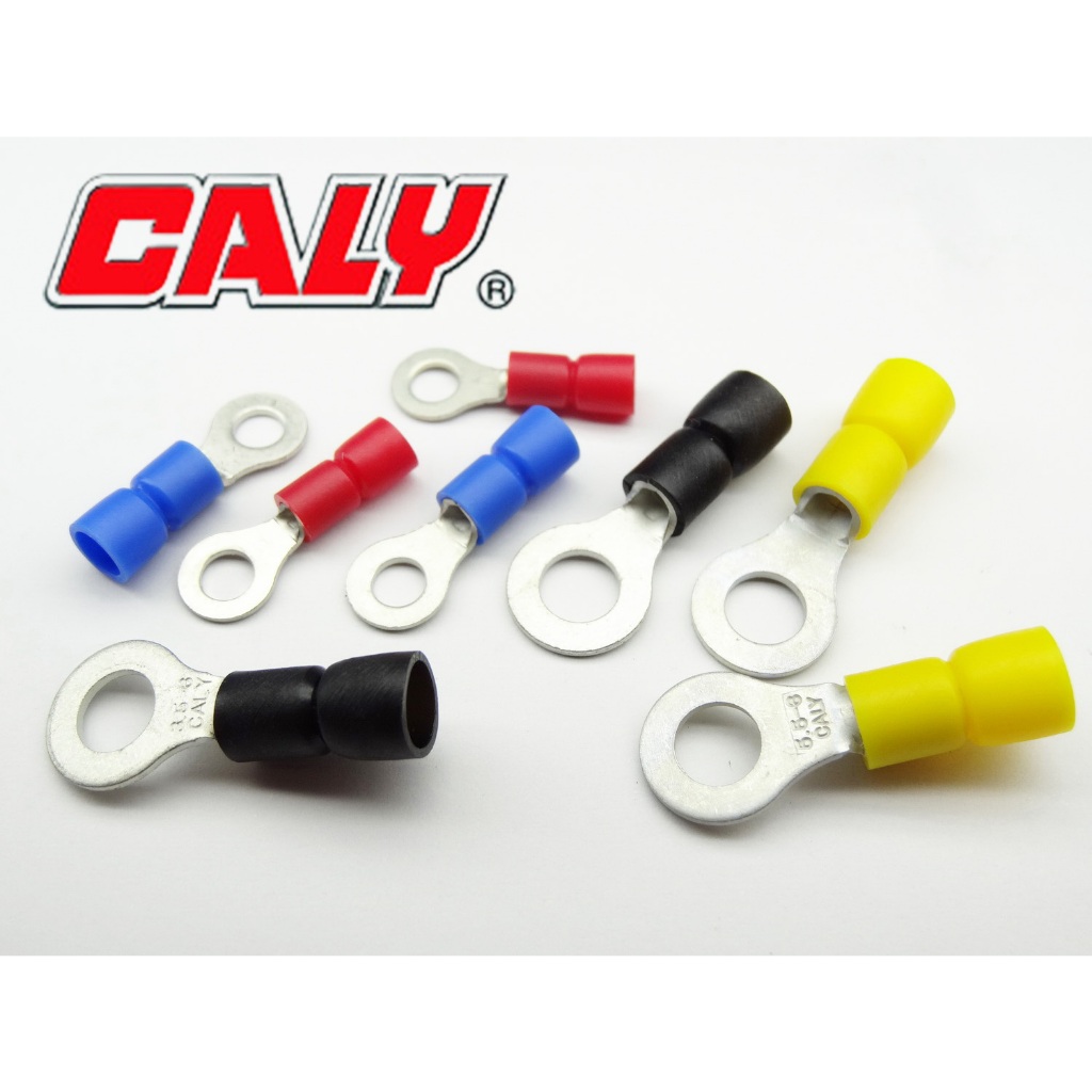 Insulated Ring Terminals หางปลากลมย้ำหุ้ม รุ่น RF1.25 RF2 RF3.5 ยี่ห้อ CALY **ขายยกถุงBAG ...