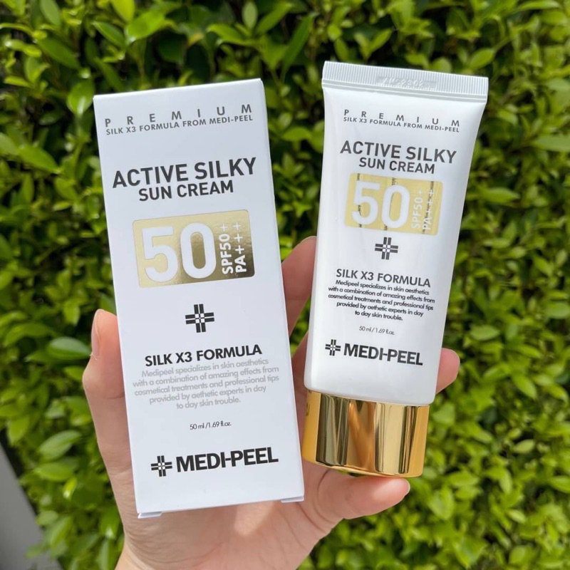 Medi-peel Active Silky sun cream Spf 50 pa +++ 50 ml | Shopee Thailand