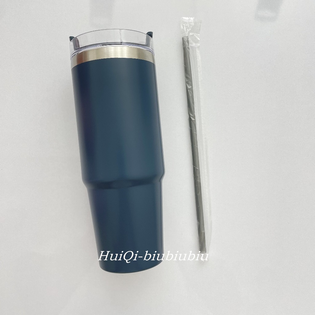 ถ้วยเก็บความเย็นสแตนเลส 30oz(890ml)มีหลอดฟรี | Shopee Thailand