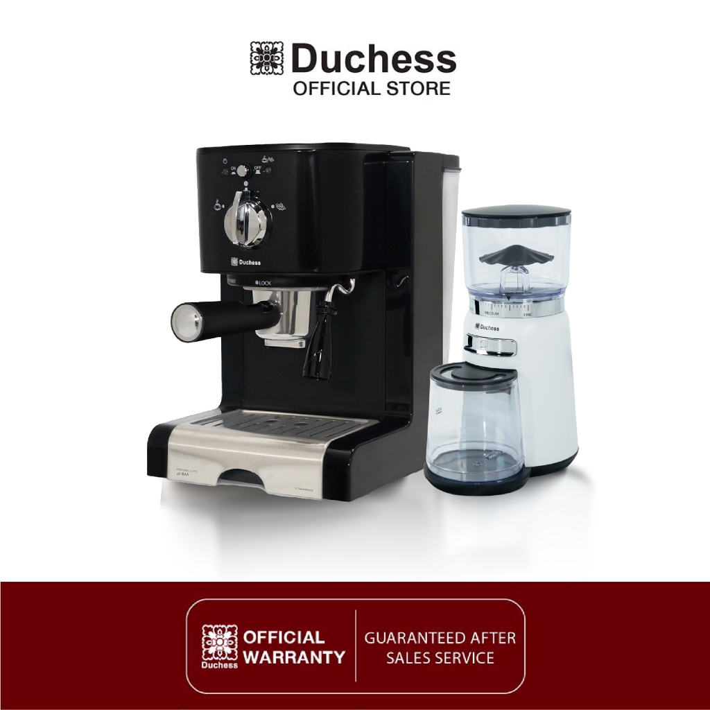 Duchess CM5000 - เครื่องชงกาแฟสด มี 3สี ให้เลือก (สีดำ/สีแดง/สีเงิน) พร้อมระบบไอน้ำทำฟองนม ...