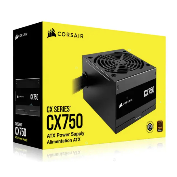 POWER SUPPLY (อุปกรณ์จ่ายไฟ) CORSAIR CX750 750 Watt 80 PLUS Bronze ATX Power Supply (CP-9020279 ...
