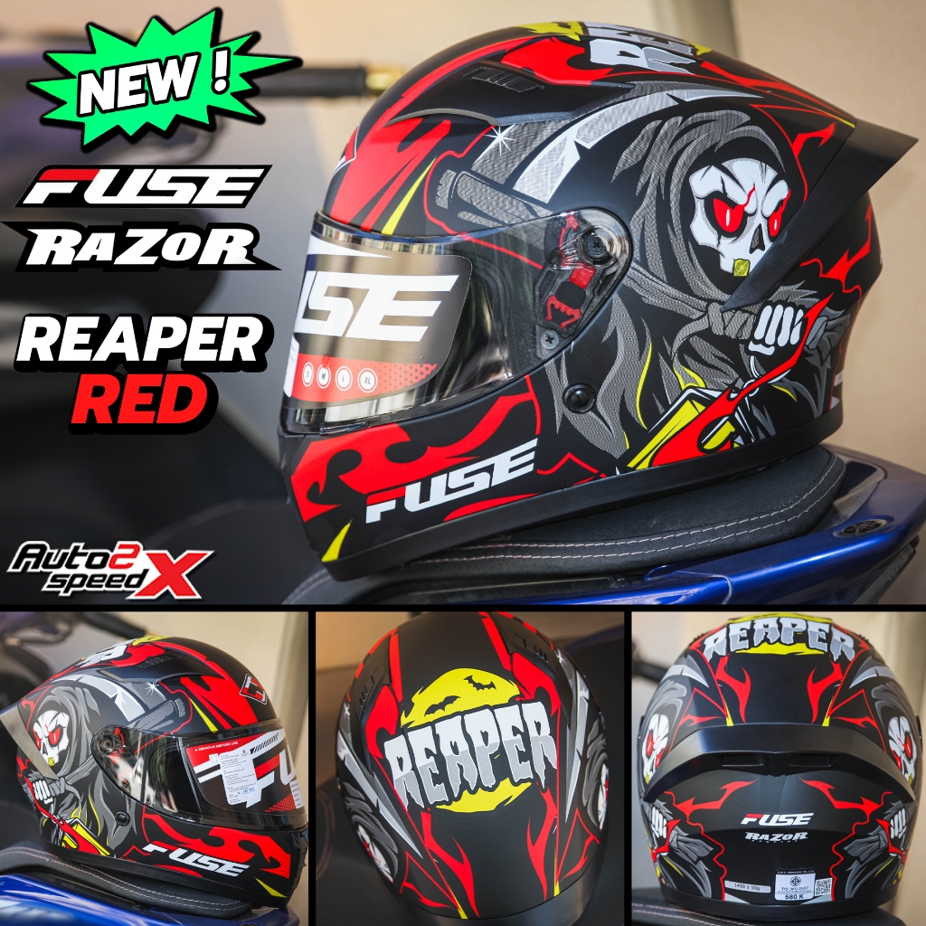 หมวกกันน็อค FUSE RAZOR SP 2024 ใหม่ล่าสุด | Shopee Thailand