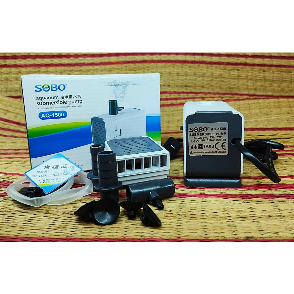 ปั๊มน้ำตู้ปลา SOBO AQ500, AQ1000, AQ1500 ปั๊มน้ำ SOBO AQ-500F, AQ-1000F ...