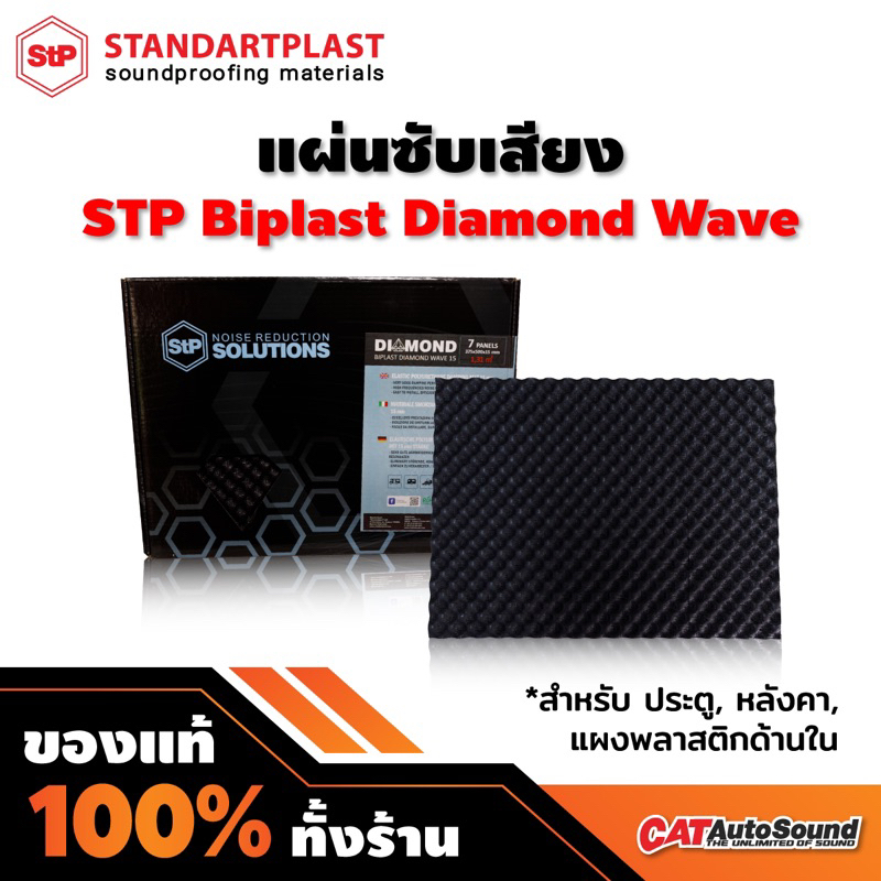 แผ่นซับเสียง STP Biplast Dimond Wave 15MM (ราคาต่อแผ่น) | Shopee Thailand