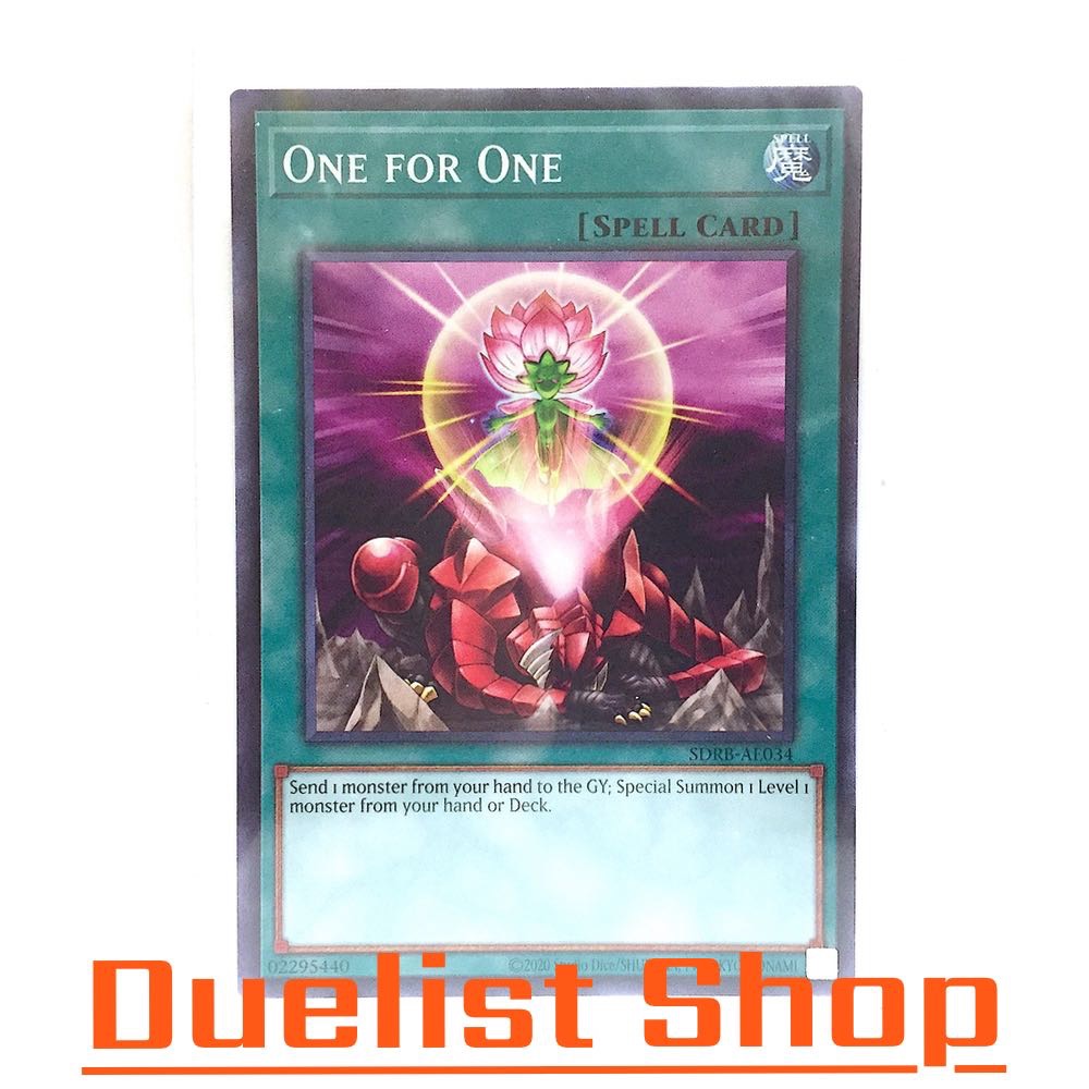 One for One (N) Spell [Normal] ชุด SDRB-AE034 การ์ดเกมยูกิโอ (Yu-Gi-Oh ...