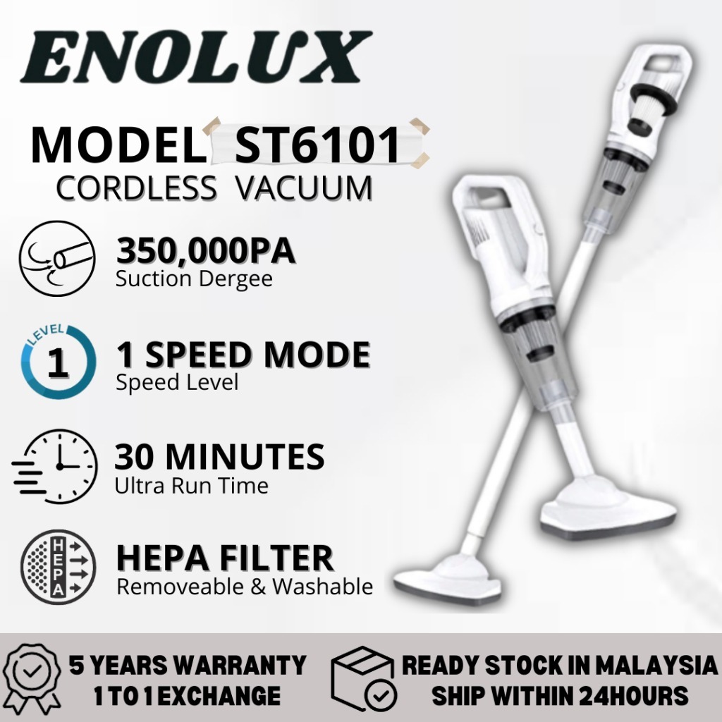 ENOLUX ST6101 ดูดฝุ่น Pro 2023 ที่ดูดฝุ่น เครื่องดูดฝุ่นรถยนต์ไร้สายแบตเตอรี่แบบชาร์จไฟได้ 120W ...
