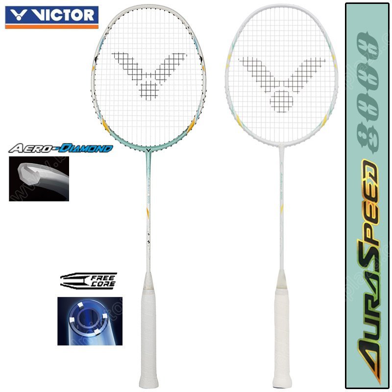 ของแท้ 💯% 】ไม้แบดมินตัน VICTOR AURASPEED 8000 ด้าม FREE CORE ฟรี! เอ็น ...
