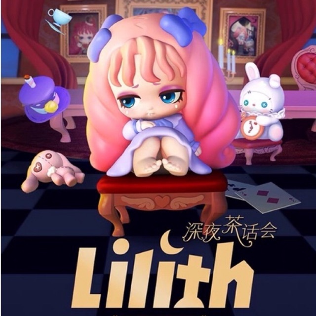 52TOYS LILITH Midnight Tea Party ของแท้ กล่องสุ่ม ฟิกเกอร์ โมเดล Blind ...