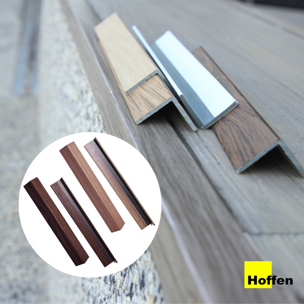 HOFFEN ตัวจบงาน PVC ครอบฉาก Cover Angle จมูกบันได ตัวเชื่อมพื้น (จัดส่ง ...