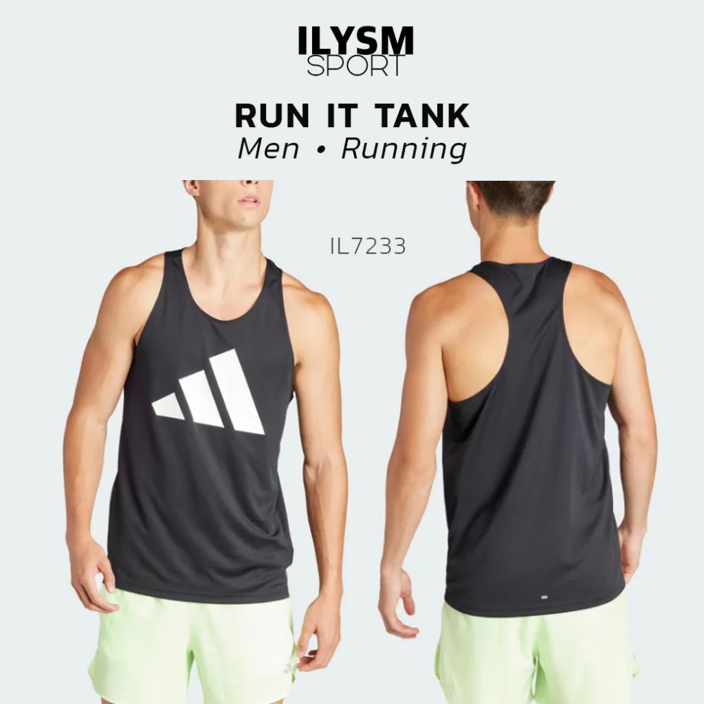 ADIDAS RUN IT TANK เสื้อวิ่ง เสื้อกล้าม อาดิดาส ผู้ชาย เบา ระบายอากาศดี ...