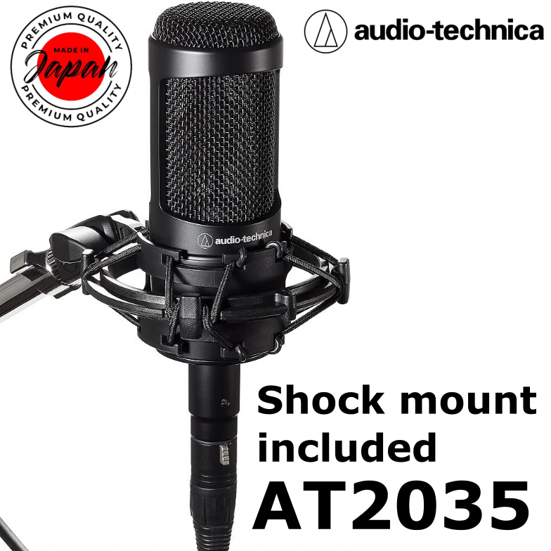 Audio Technica At2035 ไมโครโฟนคอนเดนเซอร์ Dtm บันทึกเสียงวิดีโอเกม ของ ...