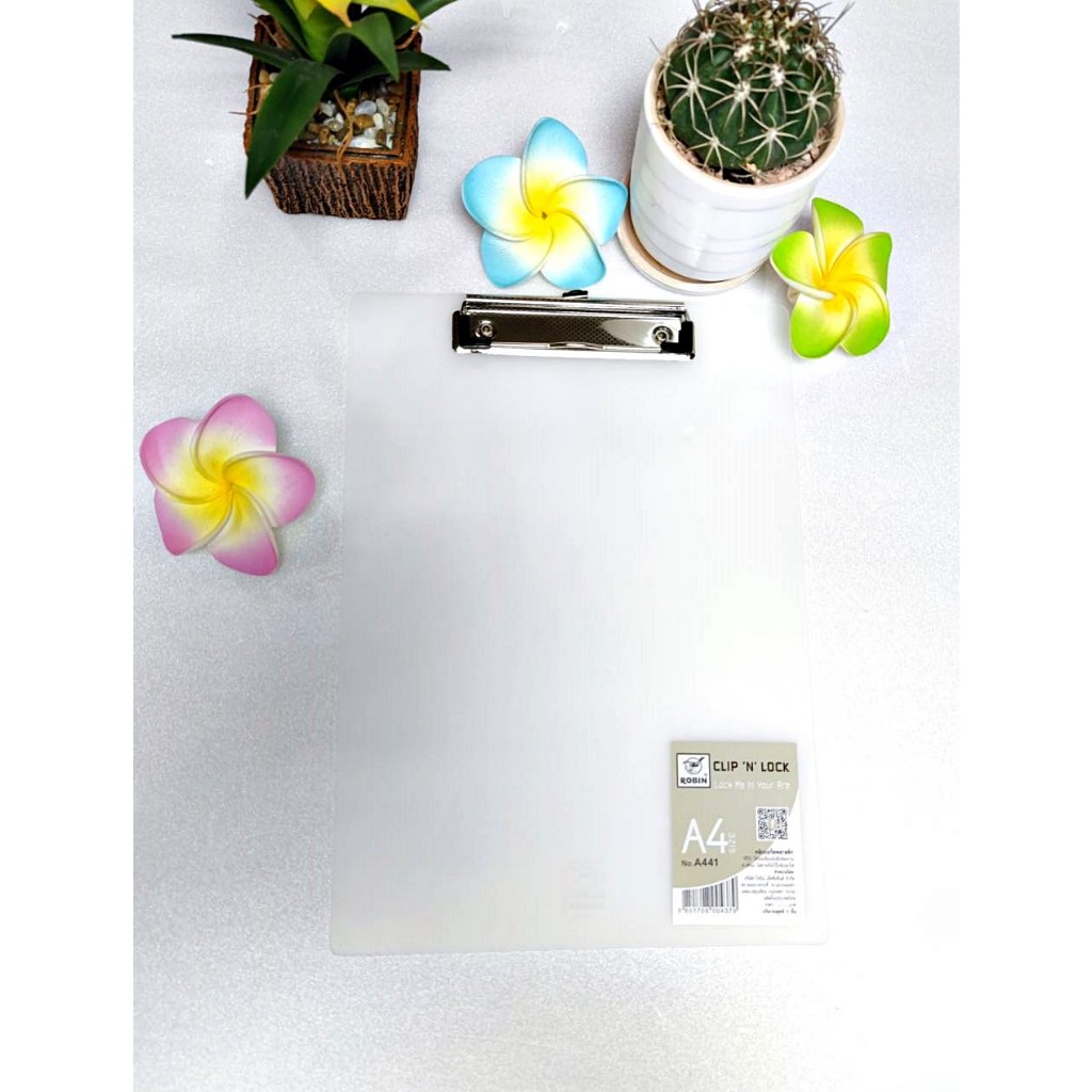 คลิบบอร์ดพลาสติก Robin ชนิด PP ขนาด A4 (เลือกสีได้) #A441 | Shopee Thailand