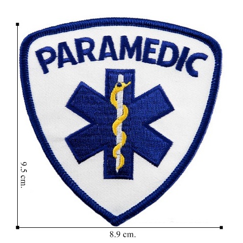 PARAMEDIC อาร์มปัก กู้ภัย ตัวรีดติดเสื้อ Emergency Medical อาร์มรีดติด ...