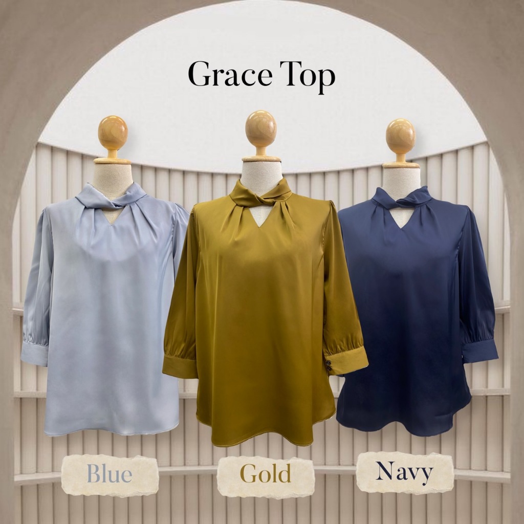 Miss office เสื้อเชิตปกเทเลอร์แขนยาวแต่งกระเป๋า2ข้าง (MT-266) | Shopee Thailand