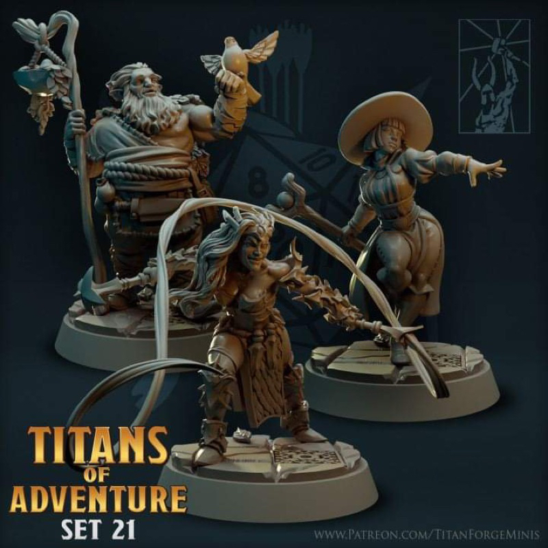 TRPG Titans of Adventure Miniatures Set 21 | Shopee Thailand