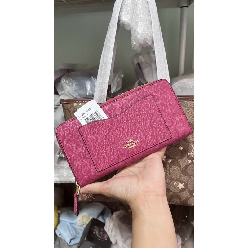 Coach F54007 กระเป๋าสตางค์ใบยาวซิปรอบ | Shopee Thailand