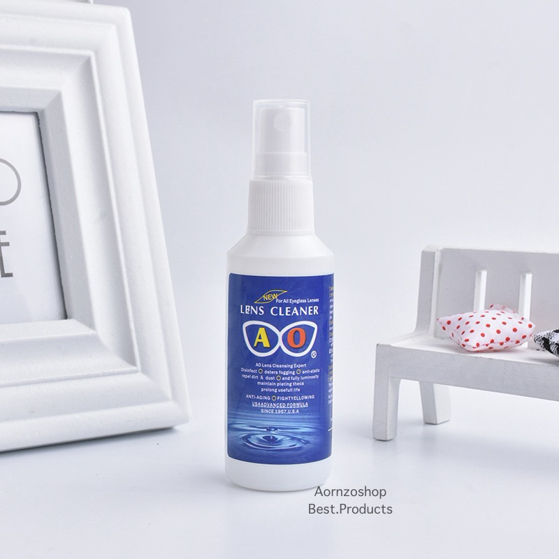 น้ำยาเช็ดแว่น สเปรย์ทำความสะอาด เลนส์ AO Lens Cleaning | Shopee Thailand