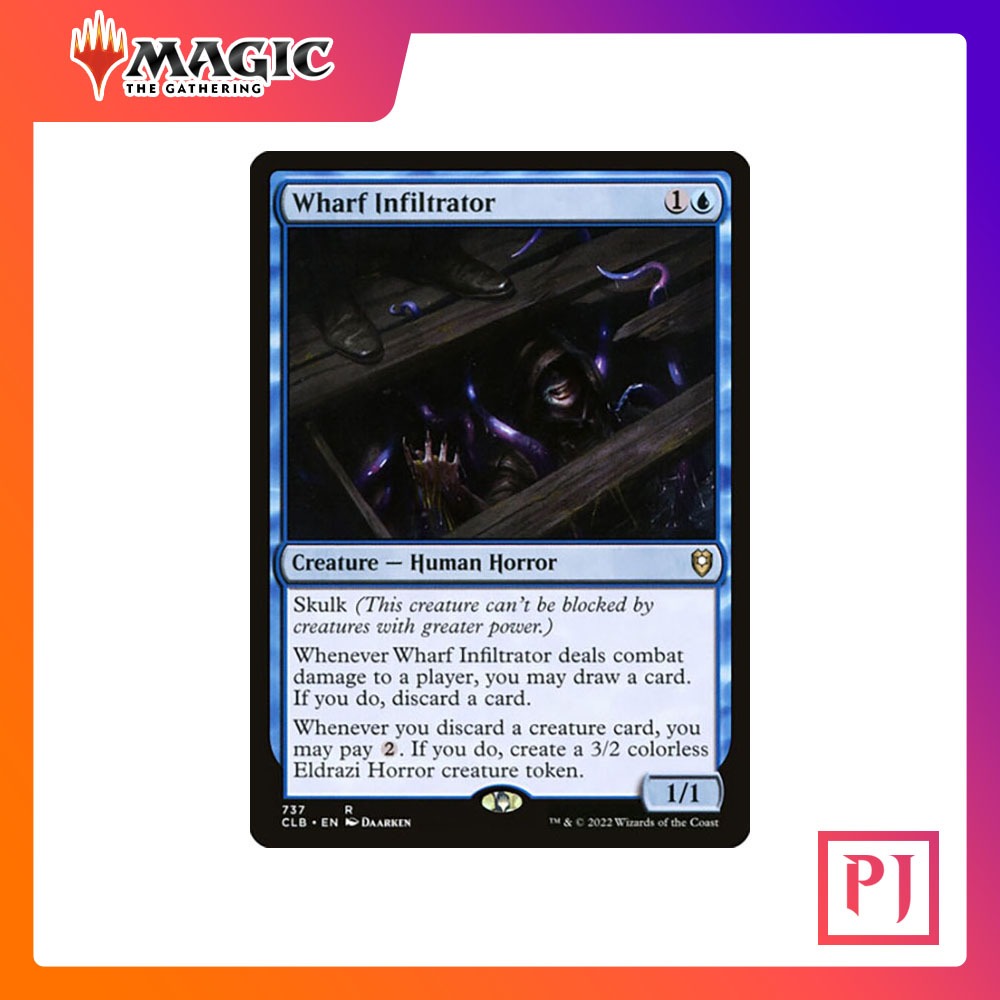 [MTG] Wharf Infiltrator [CLB] [BLUE] [RARE] [NORMAL] [ENG] (การ์ดเมจิค ...