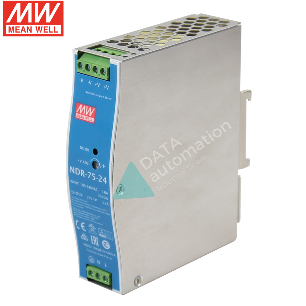 Meanwell สวิทชิ่งเพาเวอร์ซัพพลาย 24V NDR-Series 75W/120W/240W Input 220VAC | Shopee Thailand