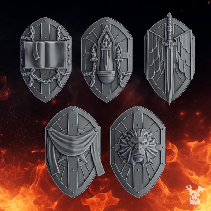 Pactum Aeternum Knight Shields High quality and detailed 3d print ...