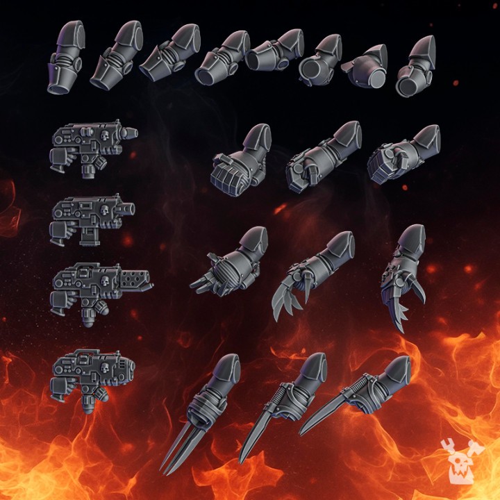 Pactum Aeternum Arms Set High quality and detailed 3d print miniature ...