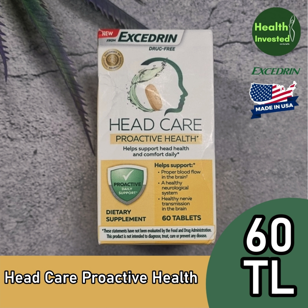 Head Care Proactive Health 60 Tablets อาหารเสริมสำหรับสุขภาพศีรษะ และ ...