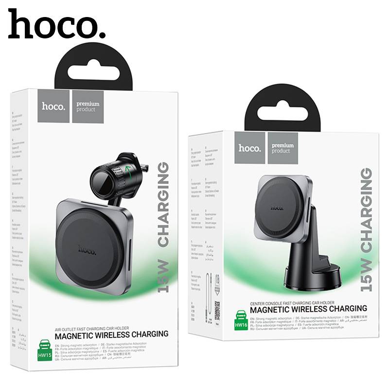 Hoco HW15/16 ที่ยึดโทรศัพท์แบบหนีบช่องแอร์ ติดคอนโซลรถยนต์ รองรับ ...