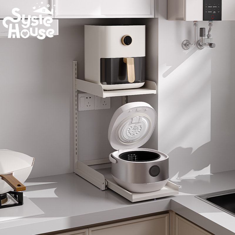 Sysie House ชั้นวางหม้อหุงข้าวหรือหม้อทอดไร้น้ํามัน สไตล์มินิมอล ...