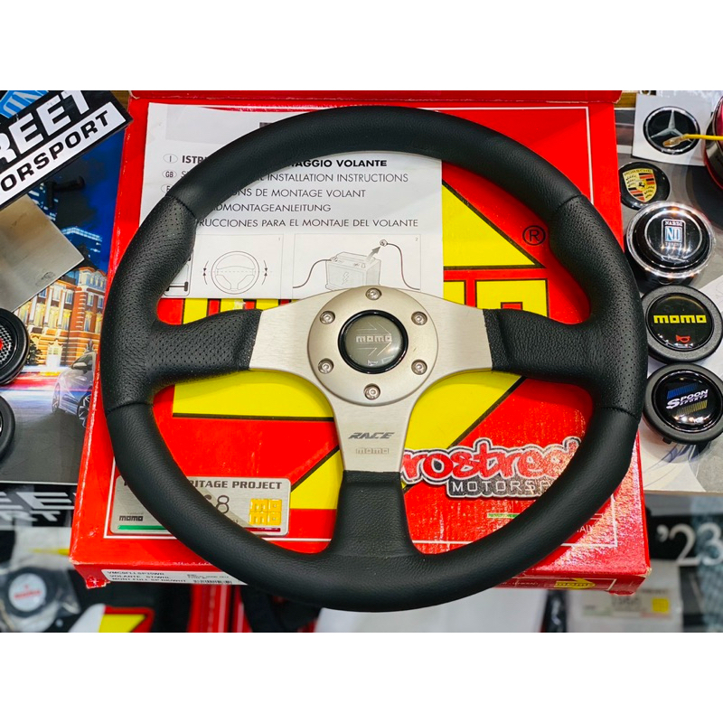 พวงมาลัย Momo Race 350mm Type 35 แท้ มือสอง สภาพสวย ตรงทุกรุ่น Steering Wheel พวงแต่ง พวงซิ่ง ...
