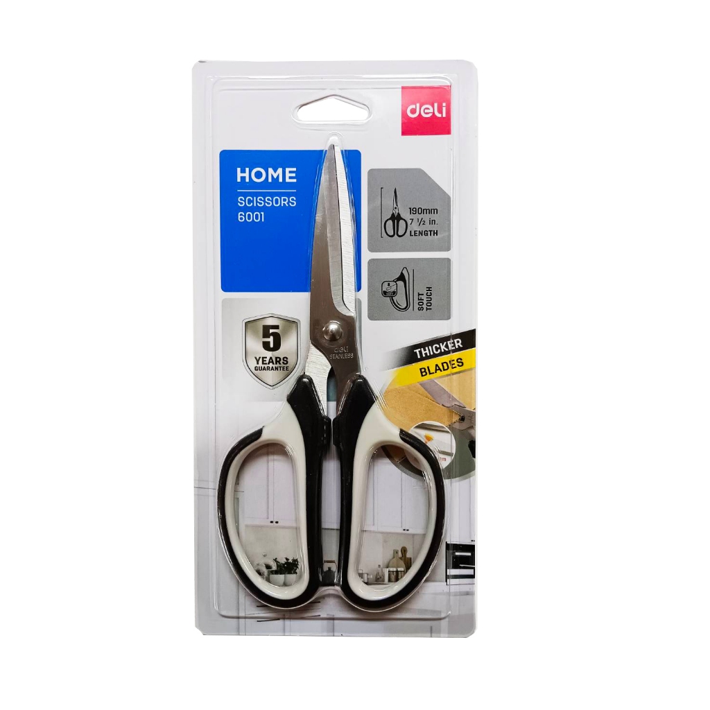 [♥สินค้าพร้อมส่ง♥]Deli PRO กรรไกรสแตนเลส (Scissors 6001) ขนาด 190 mm ...