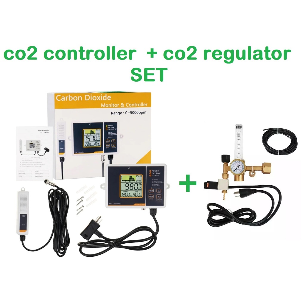 [ส่งฟรี] เข้าใหม่ ปี2024! Co2 Controller เครื่องวัดและควบคุมก๊าซคาร์บอนไดออกไซด์ CO2 Monitor ...