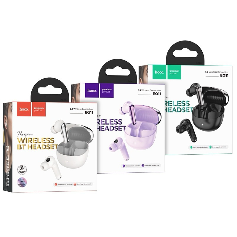 [ใช้งาน 7 ชั่วโมง] HOCO EQ11 ชุดหูฟังสเตอริโอไร้สาย บลูทูธ 5.3 ควบคุม ...
