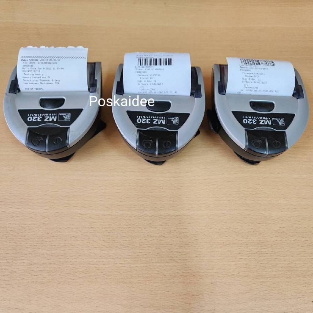 เครื่องพิมพ์ใบเสร็จไร้สาย Zebra iMZ320/MZ320 มือสอง ไม่มีอุปกรณ์ ...
