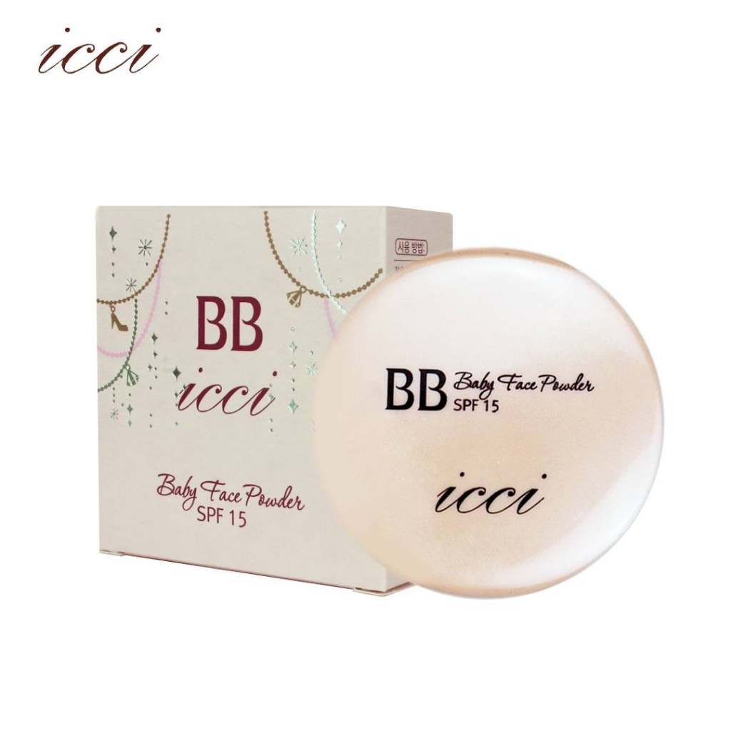 [No.1291] BB ICCI แป้งผสมรองพื้น Baby Face Powder SPF15 เนื้อเนียน ติด ...