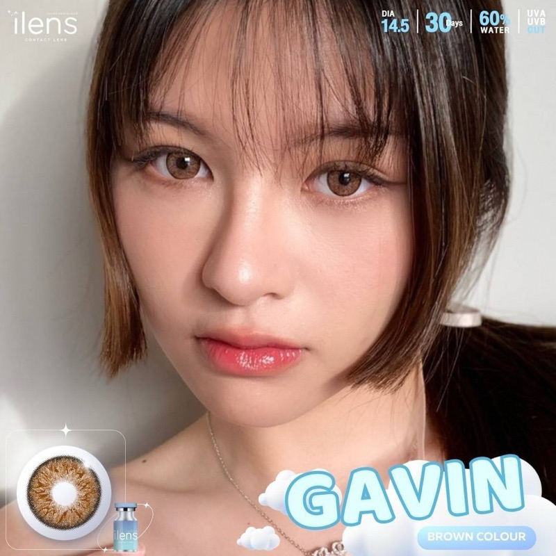 คอนแทคเลนส์ ilens Gavin ค่าอมน้ำ60% ขนาดmini | Shopee Thailand